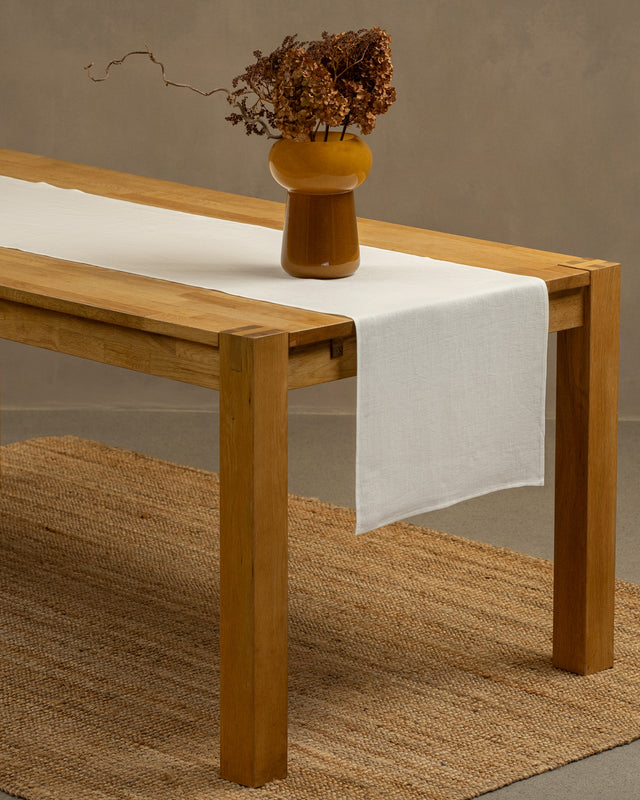 Organic 100% Linen Table Runner ️ menique