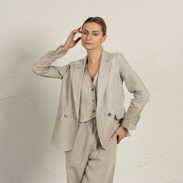 Women's Linen Semi-formal Suit Jacket Quin ️ menique