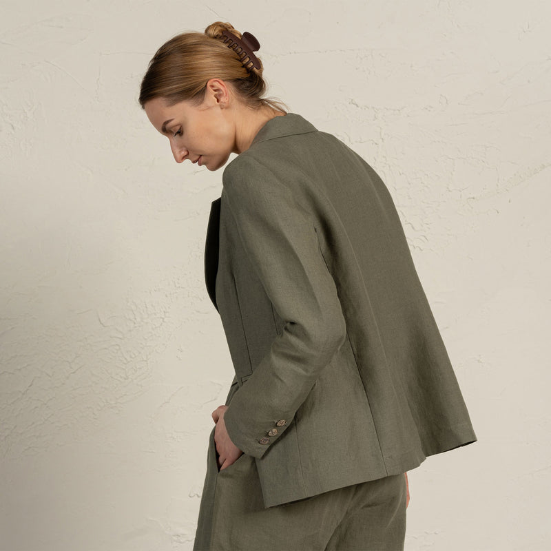 Women's Linen Semi-formal Suit Jacket Quin ️ menique