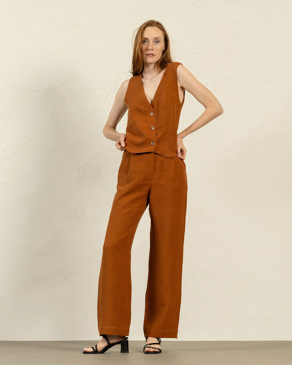 string vests and pants