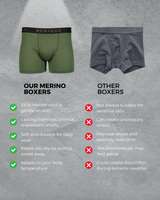 Merino Wool Boxer Briefs - Underwear for Men ️ menique