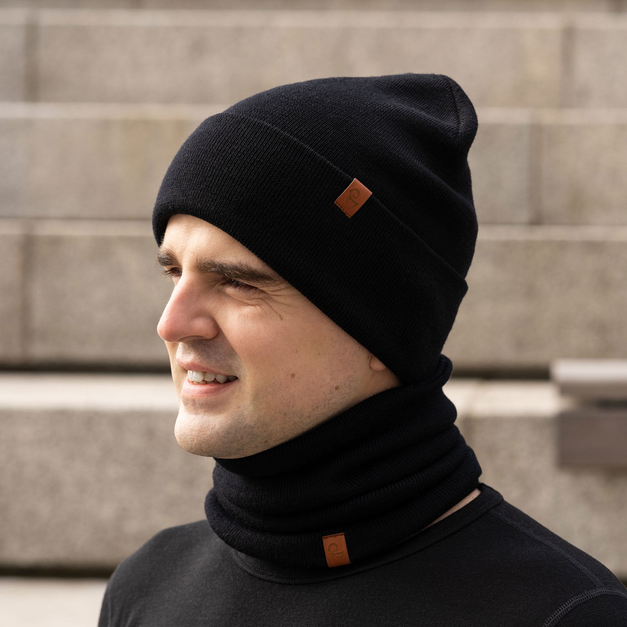 Men’s Beanie Hat & Neck Gaiter Set ️ menique