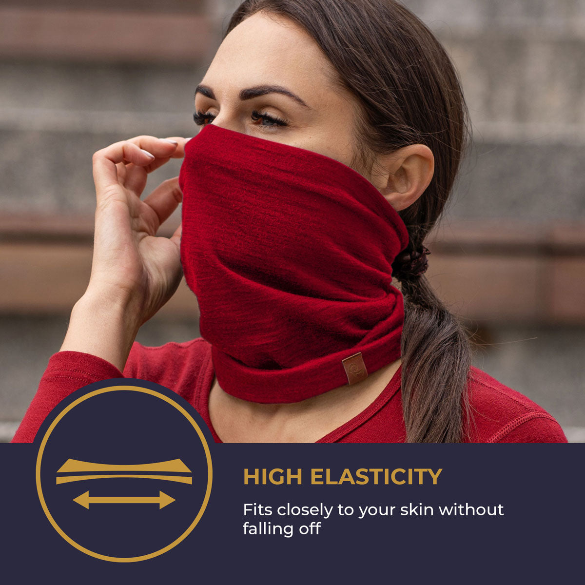 Stylish Merino Wool Neck Gaiters for Women ️ menique